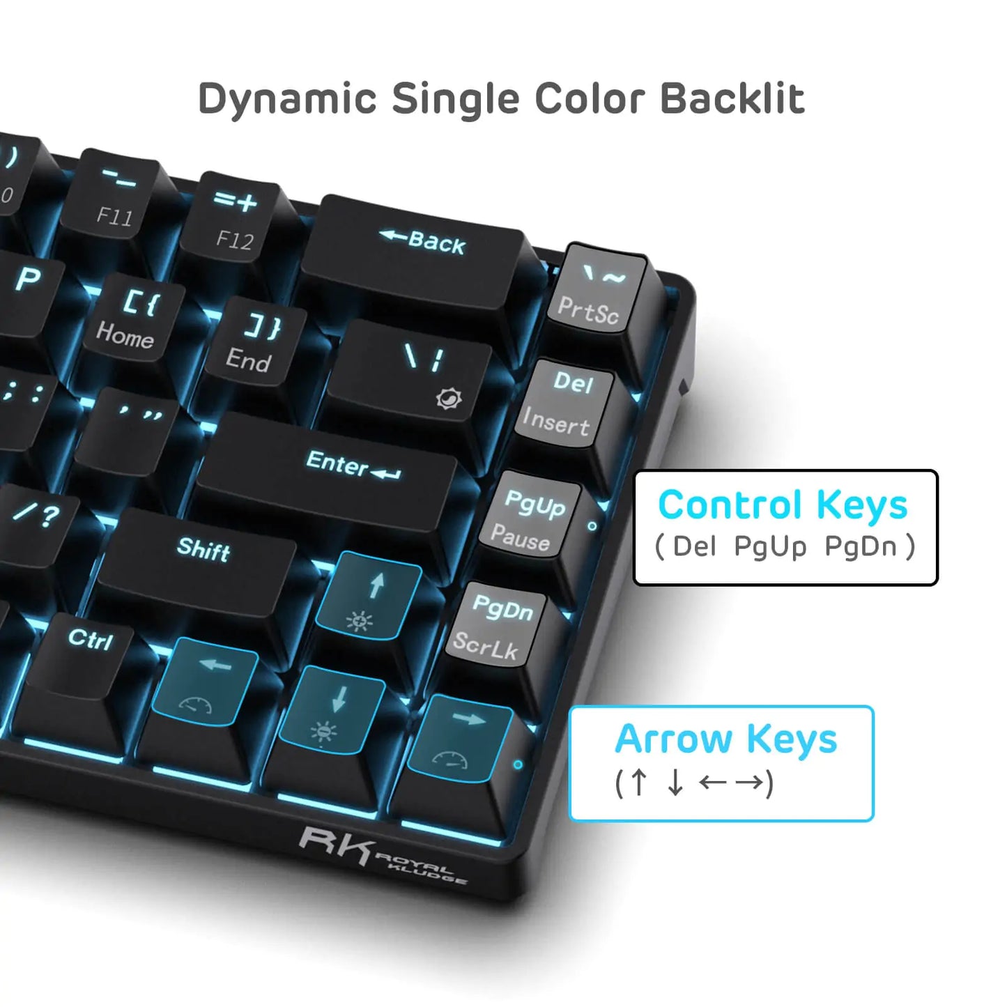 RK ROYAL KLUDGE RK68 65% Hot-Swappable Wireless Mechanical Keyboard, B ...